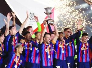 Barca’s young stars hoping Super Cup trophy is first of ‘new era ...