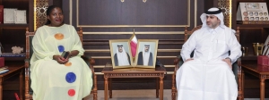 QCB governor meets Egmont Group chair - Gulf Times