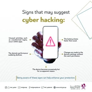 MoI makes public aware of 'cyber hacking' signs - Gulf Times