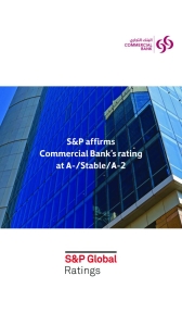 S&P affirms Commercial Bank’s rating at A-/Stable/A-2 with stable ...