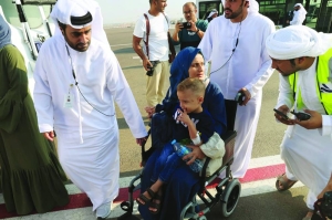 Sick, wounded children from Gaza airlifted to UAE - Gulf Times