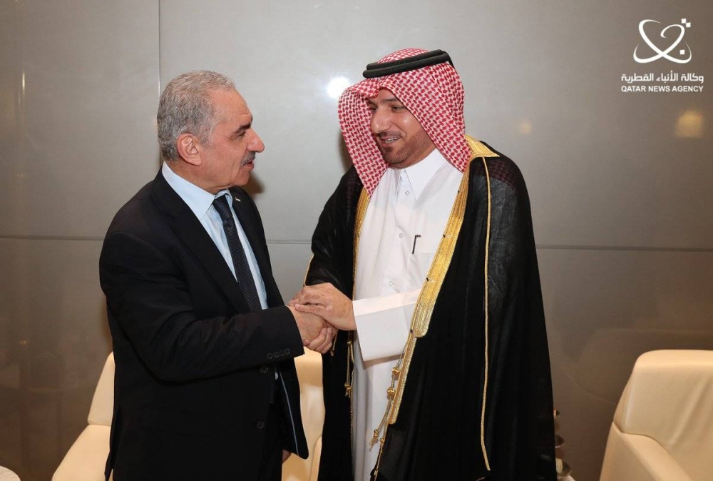 Palestinian PM arrives in Doha - Gulf Times