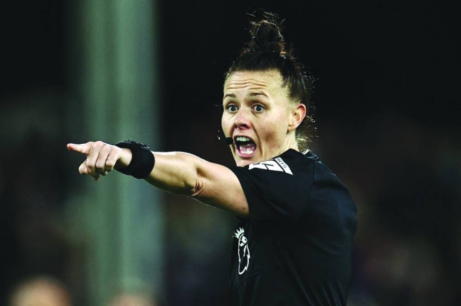 Welch becomes first female referee in Premier League - Gulf Times