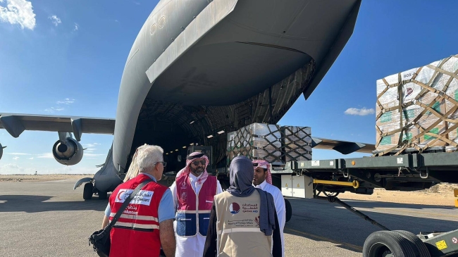 Qatari aid aircraft arrives in Egypt's Arish - Gulf Times