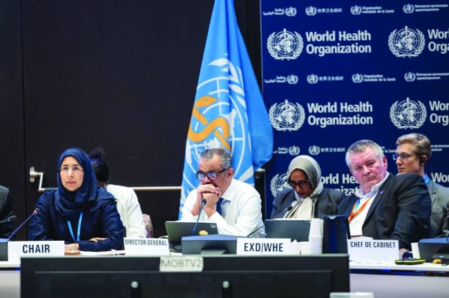WHO Executive Board, headed by Qatar, adopts resolution regarding ...