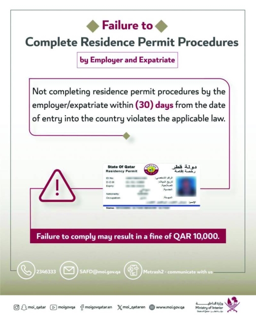 Delay in completing residence permit procedures 'may lead to fine ...