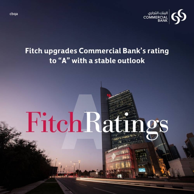 Fitch upgrades Commercial Bank’s rating to 'A' with stable outlook ...