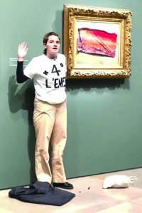 Activist held for Monet painting attack - Gulf Times