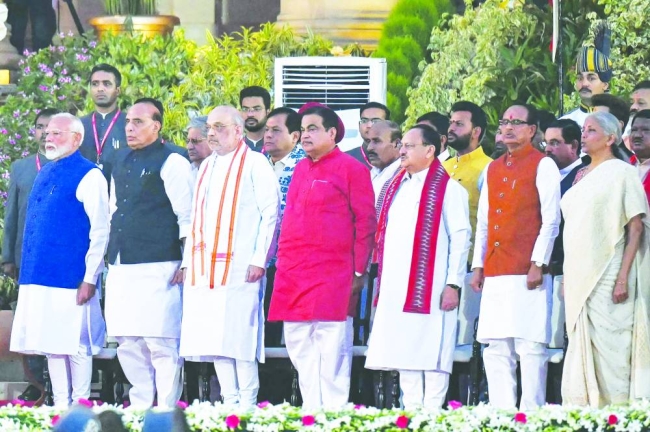 Modi sworn in as PM for third term, faces coalition challenges - Gulf Times