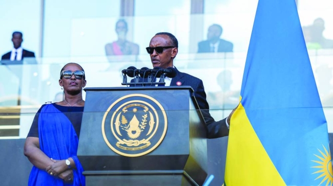 Kagame sworn in as Rwandan president for fourth term - Gulf Times
