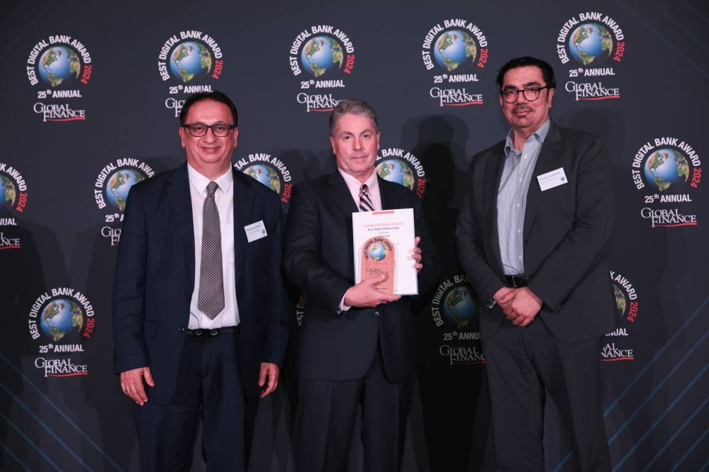 Commercial Bank gets two major awards from Global Finance - Gulf Times