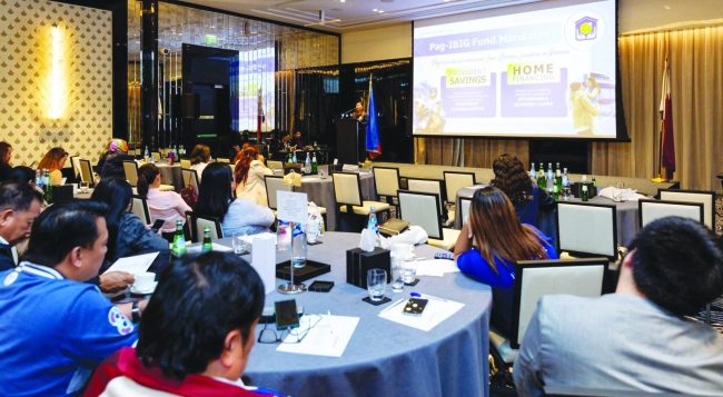 Filipino group in embassy seminar - Gulf Times