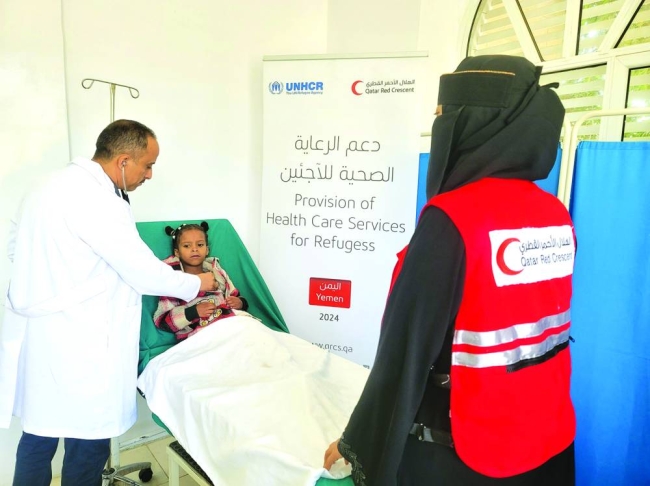 QRCS, UNHCR provide medical services for refugees in Yemen - Gulf Times