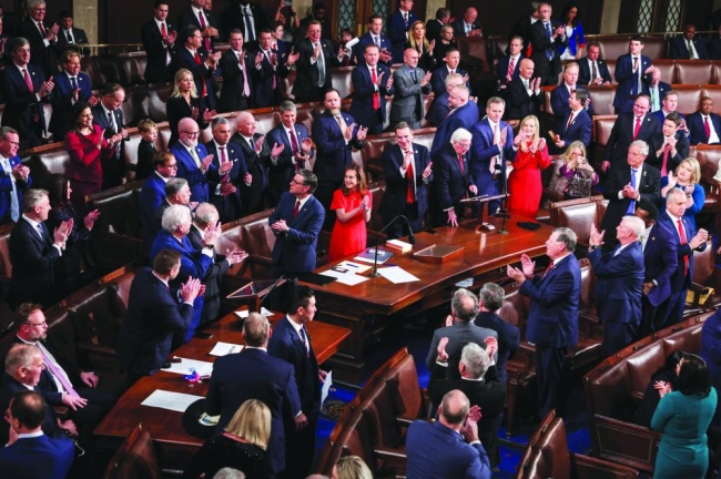 Trump-backed Republican Johnson re-elected Speaker of US House - Gulf Times