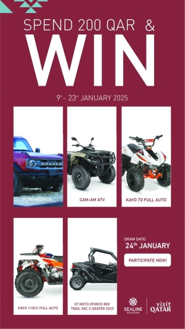 Visit Qatar launches digital raffle draw for Sealine Season - Gulf Times