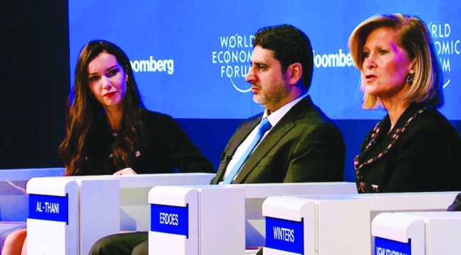 QCB governor takes part in WEF panel session - Gulf Times