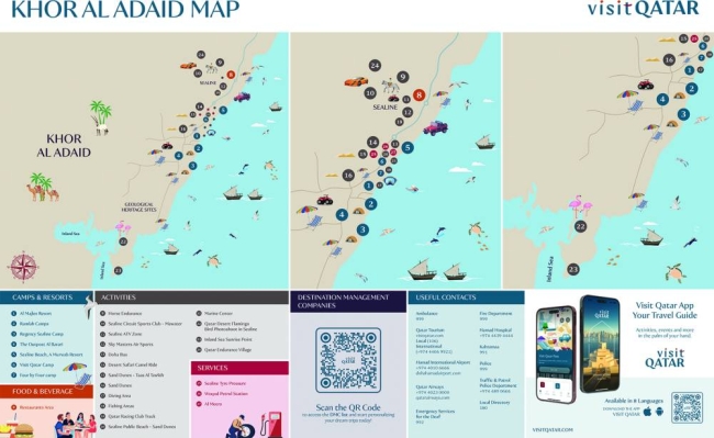 Visit Qatar unveils Khor Al Adaid winter interactive map - Gulf Times