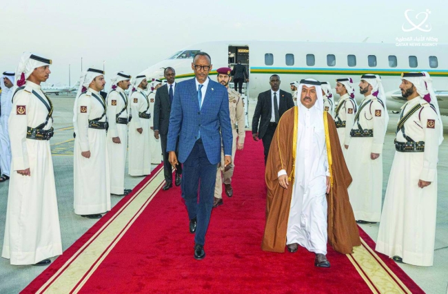 Rwandan president arrives in Doha - Gulf Times