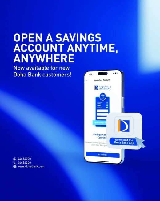 Doha Bank launches digital account opening via Mobile Banking app ...
