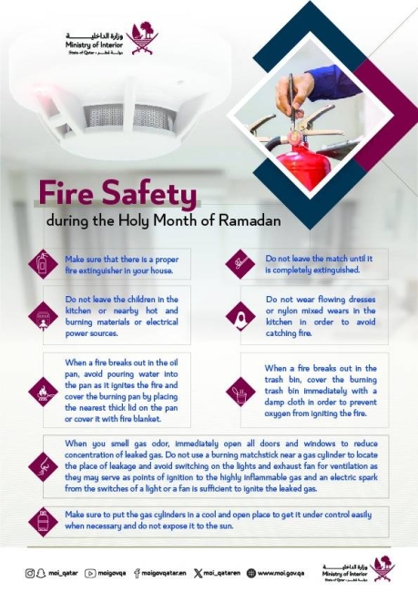 Fire Safety during the Holy Month of Ramadan - Gulf Times