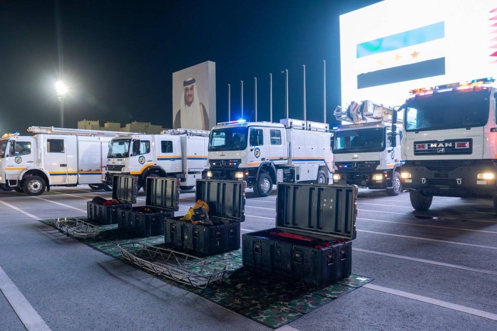 Qatar supports Syrian White Helmets by providing search and rescue ...