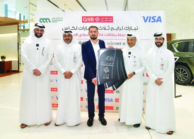 Grand prize winner gets 3 Lexus cars in QIIB-Visa credit and debit card ...