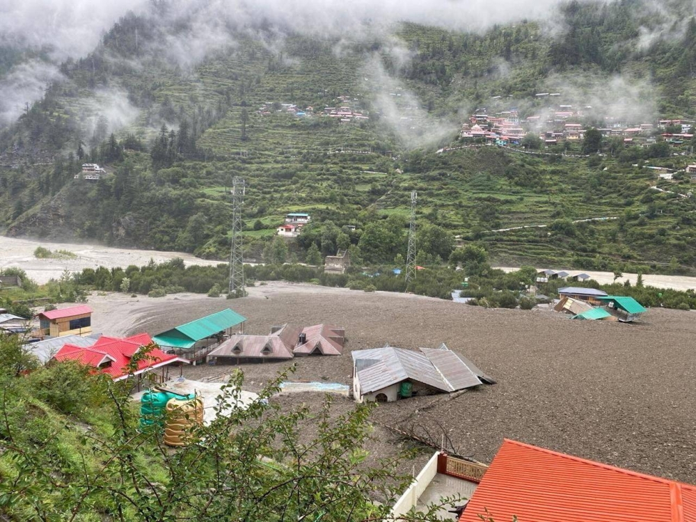 100 missing after flash flood washes out Indian Himalayan town - Gulf Times
