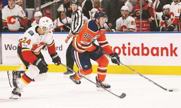 McDavid scores hat-trick as Oilers blank Flames in opener - Gulf Times