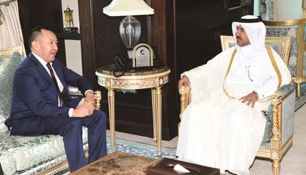 Al-Hammadi receives credentials of envoy of Kyrgyzstan - Gulf Times