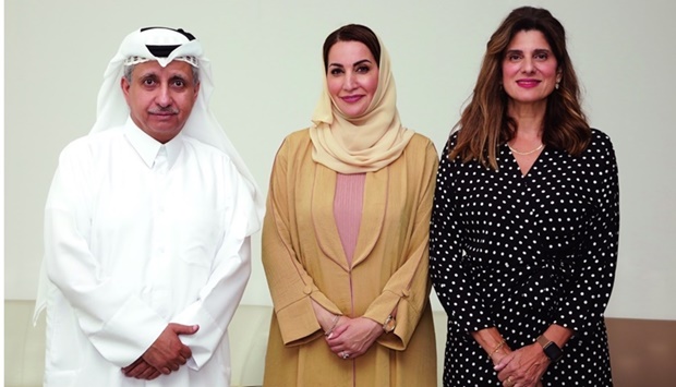 Princess Dina Mired, Dr Mona bint Fahd visit Qatar Cancer Society ...