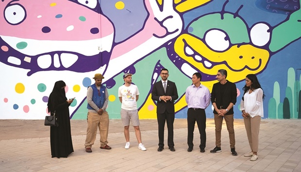 US embassy supports mural project in Doha - Gulf Times