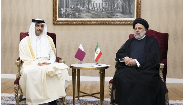 Amir meets Iranian president - Gulf Times