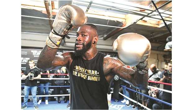 Wilder hones ‘killer’ instinct for Fury - Gulf Times