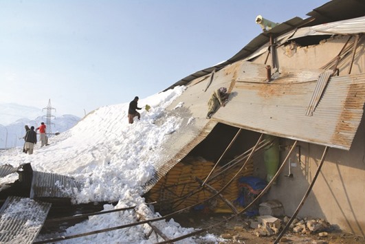 Heavy snowfall in Quetta - Gulf Times