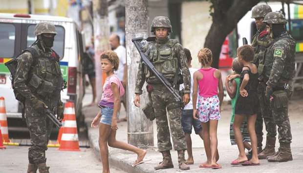 Brazilian military’s central role in Rio security nearing end - Gulf Times