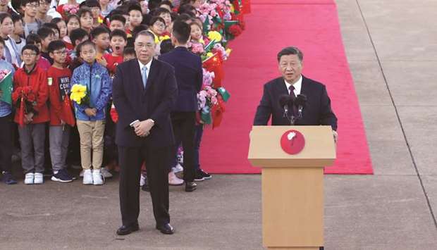 Xi lands in Macau for China handover anniversary party - Gulf Times