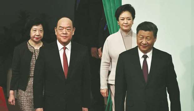 President Xi revels in patriotic Macau handover party - Gulf Times