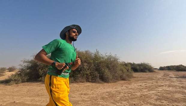 Qatari runner sets new fastest known time for run around Qatar - Gulf Times