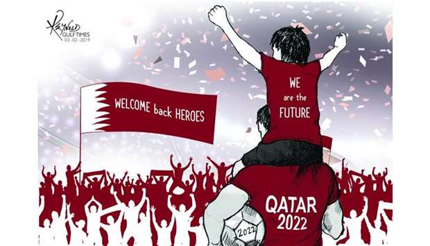 Welcome back heroes - Gulf Times