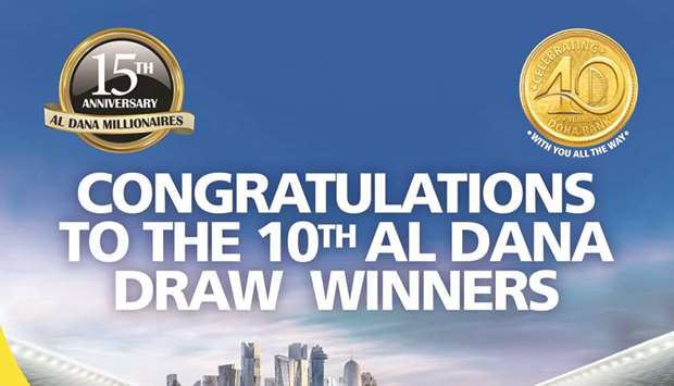 Doha Bank announces winners of 10th Al Dana savings scheme draw - Gulf ...