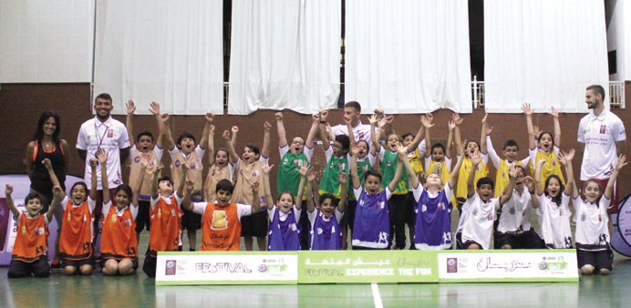 3000 students in Qatar playing football with GOALZ Festival - Gulf Times