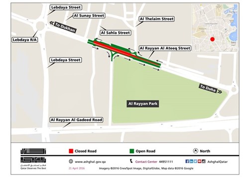 Two-month road closure near Al Rayyan Park - Gulf Times
