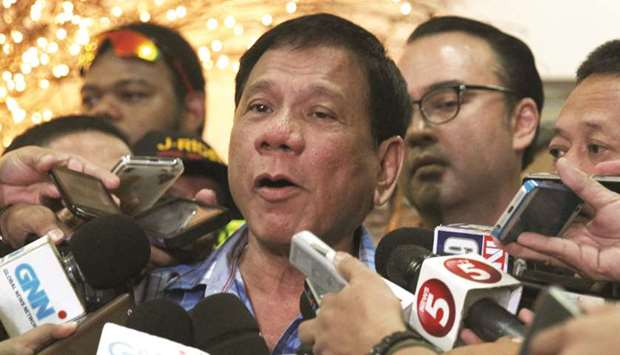 Duterte Slams Drug War Campaign Critics Gulf Times