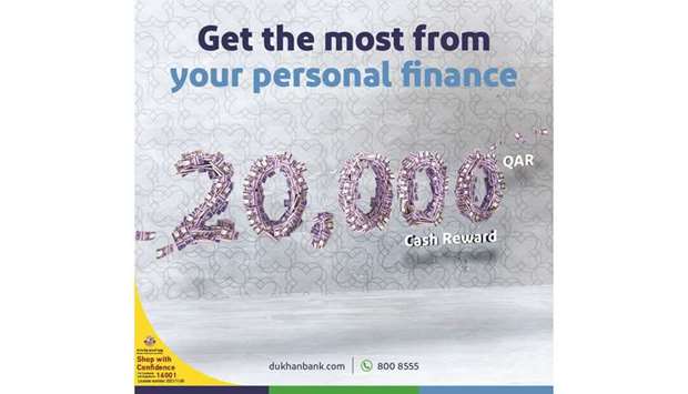 Dukhan Bank offers QR20,000 cash reward on personal finance ...