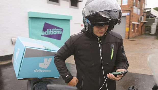 Amazon squares up to Uber Eats with backing for UK’s Deliveroo - Gulf Times
