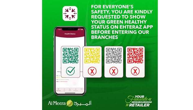 Show Green status on Ehteraz to enter: retail chains - Gulf Times