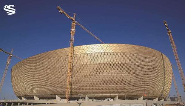 Lusail Stadium’s mesmerising golden exterior! - Gulf Times
