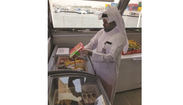 Inspection on floating convenience store - Gulf Times