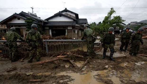 Japanese rescuers continue search as more rain forecast - Gulf Times