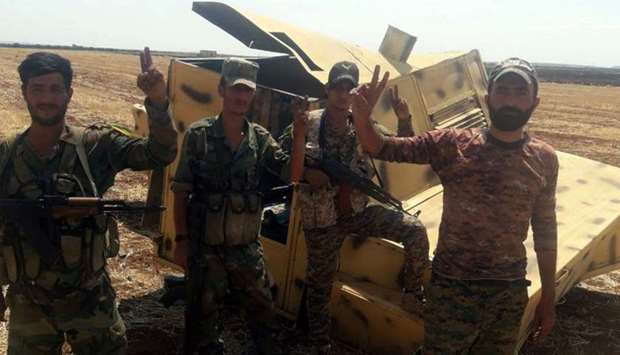 Syrian army takes towns in northwest that rebels held for years - Gulf ...